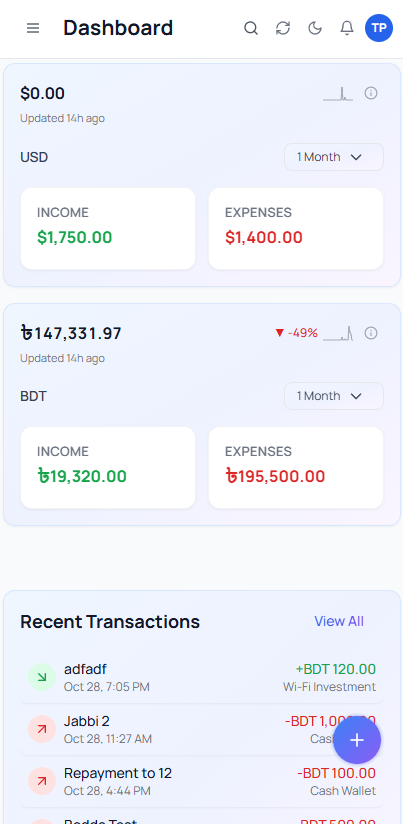 Balanze Finance - Personal Finance Management